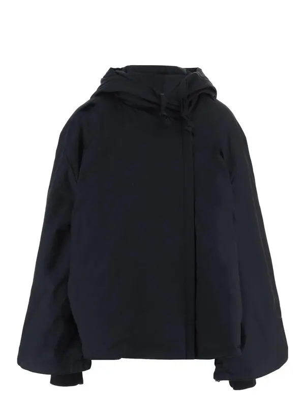 BY MALENE BIRGER Oversized Hooded Jacket - Black