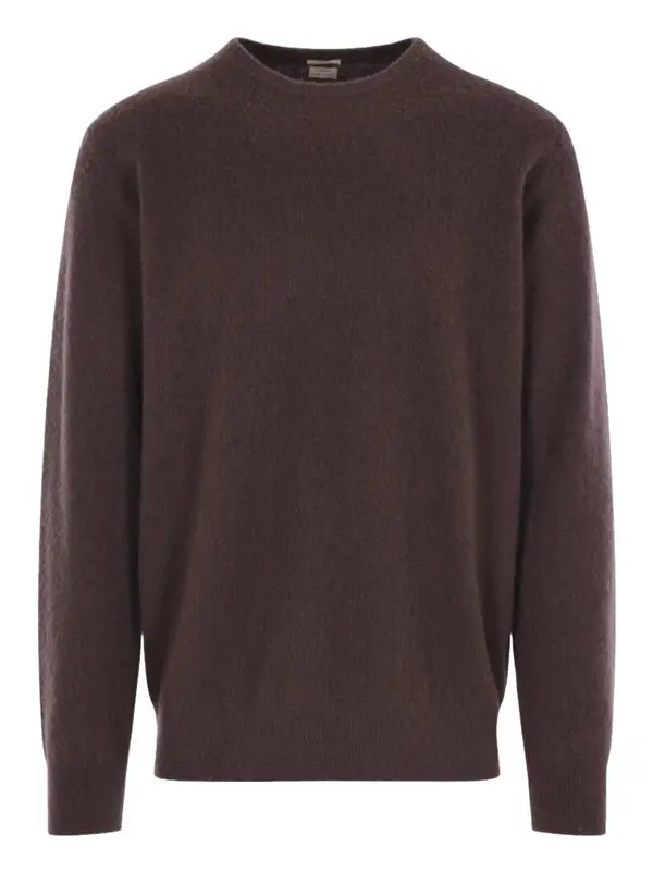 Massimo Alba Long-sleeved Crewneck Jumper - Brown