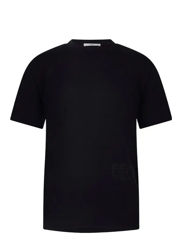Fendi Loose-fit Crew Neck Short-sleeve T-shirt - Black