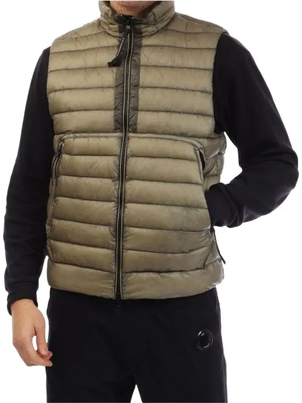 C.P. COMPANY Padded Zip-up Vest - Green
