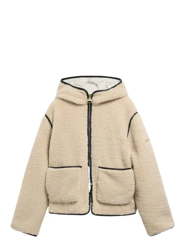 Barbour Zip-up Hooded Fleece Jacket - Jasmine/black