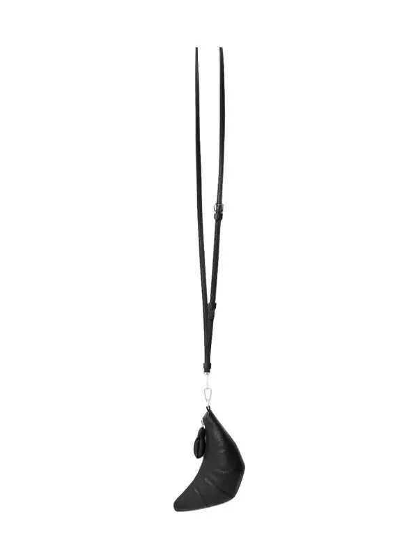 LEMAIRE Croissant Crossbody Wallet - Black