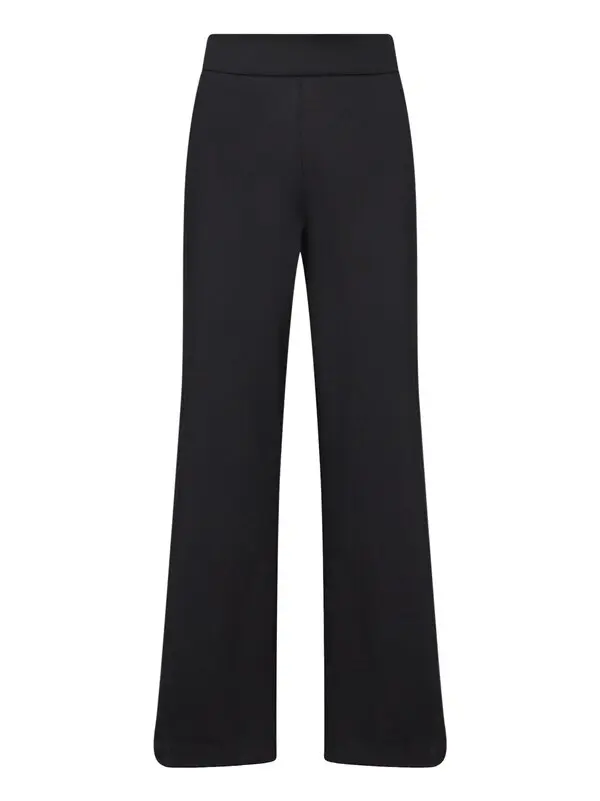Max Mara Simple Elastic Waist Trousers - Black