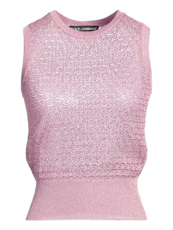 Dolce & Gabbana Knit Tank Top - Pink