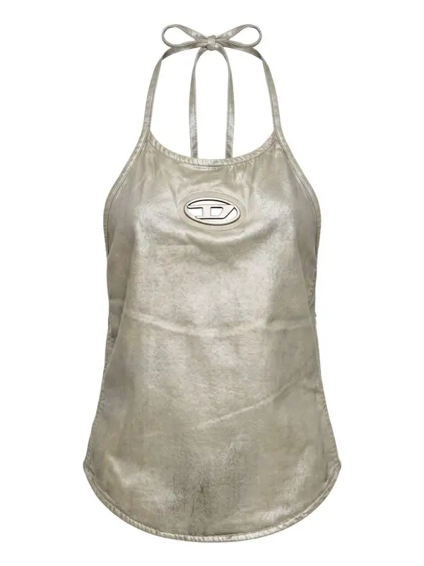 DIESEL® Sleeveless Off-the-shoulder Top - Gray