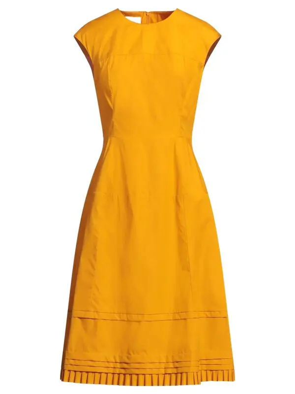 Marni Sleeveless Crewneck A-line Dress - Orange