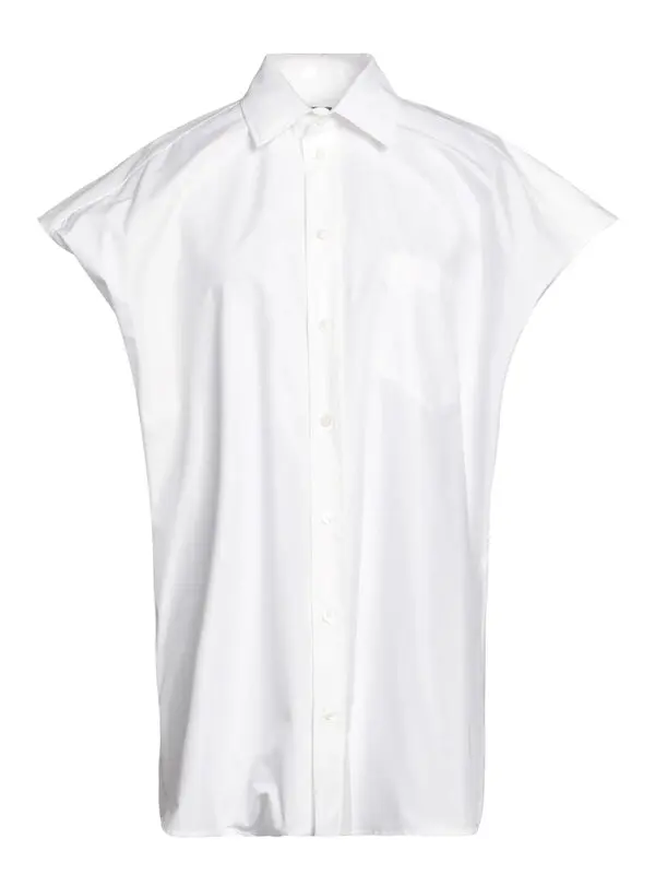 Balenciaga Oversized Plain Shirt - White