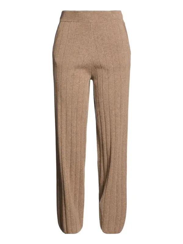 Max Mara Cashmere Tapered Trousers - Light Brown