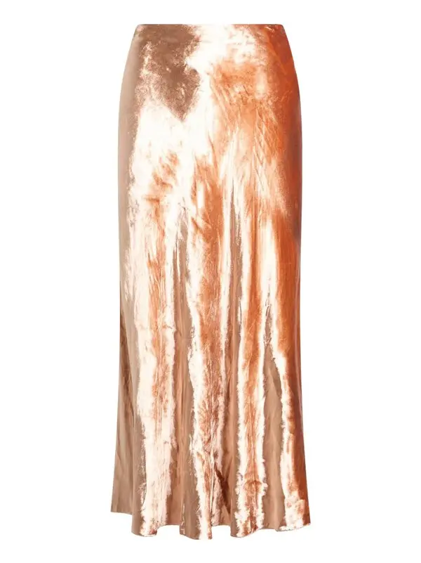 Tory Burch Velvet A-line Skirt - Nude