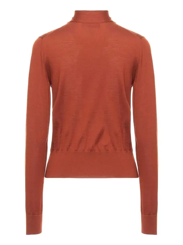 Dolce & Gabbana Long Sleeve Knit Sweater - Brown