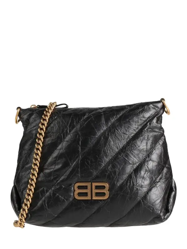 Balenciaga Leather Shoulder Bag - Black