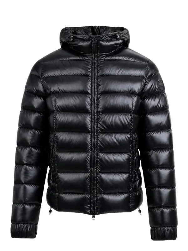 COLMAR Long-sleeved Padded Jacket With Glossy Finish - Black
