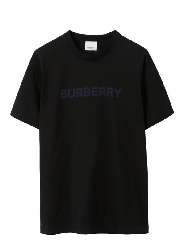 Burberry Logo-print Cotton T-shirt - Black