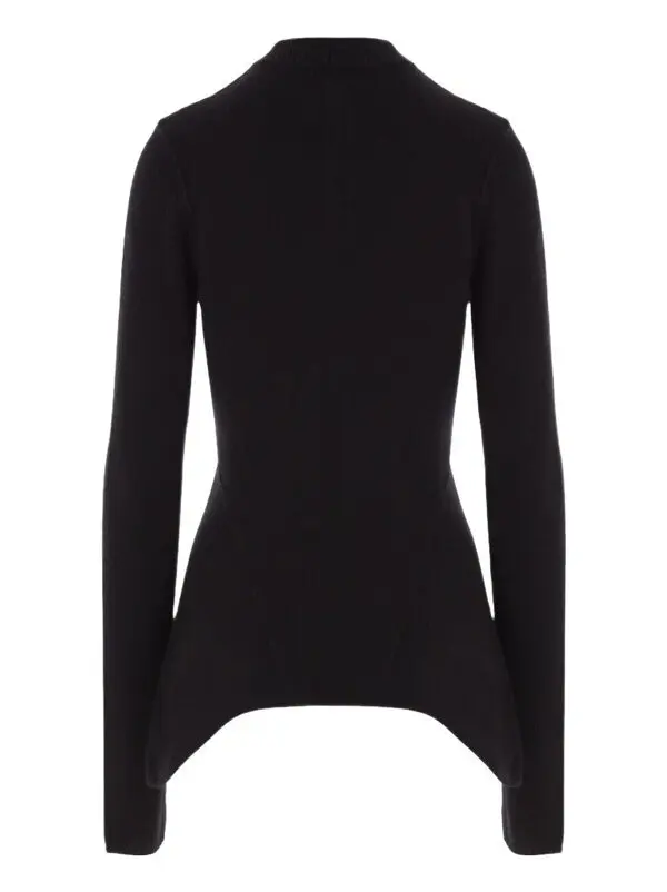 Rick Owens Crew Neck Long Sleeve Jumper - Black