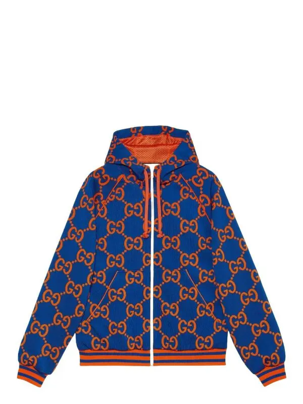 Gucci Logo Casual Jacket - Blue