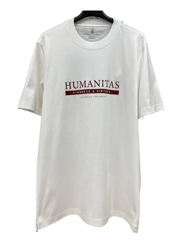 Brunello Cucinelli Round-necked T-shirt - White