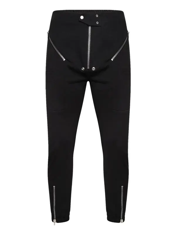 Rick Owens Zipper Detailing Skinny Trousers - Black