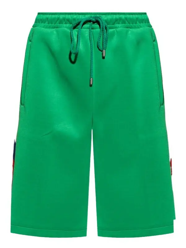 Gucci Side Stripe Detail Shorts - Green
