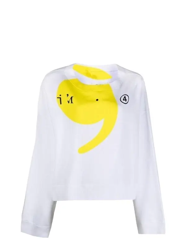 MAISON MARGIELA Apostrophe' Logo Sweatshirt - White