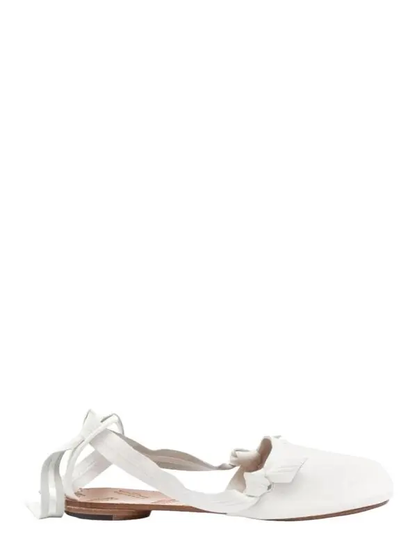 MAISON MARGIELA Tabi Ballerina Flat Shoes - White