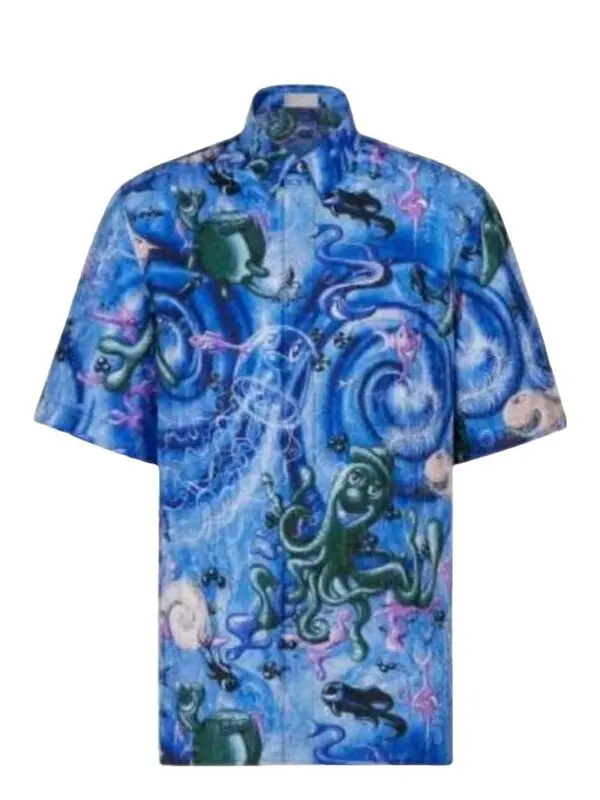 Dior Short-sleeved Shirt - Blue