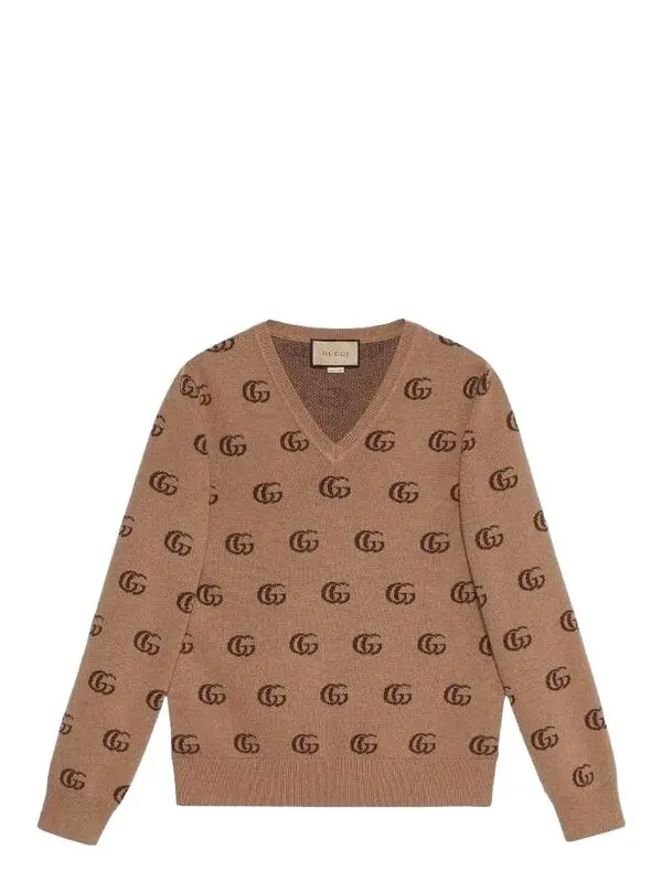 Gucci Interlocking G Cashmere Jumper - Brown