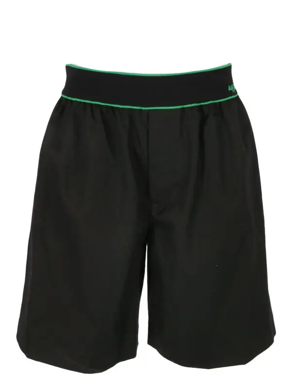 Bottega Veneta Mid Rise Bermuda Shorts - Black