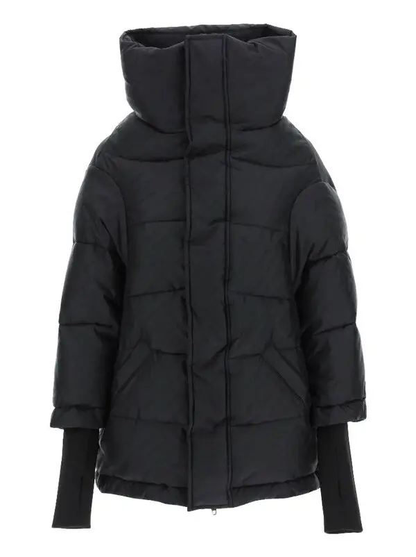 Balenciaga Padded Stand Collar Jacket - Black