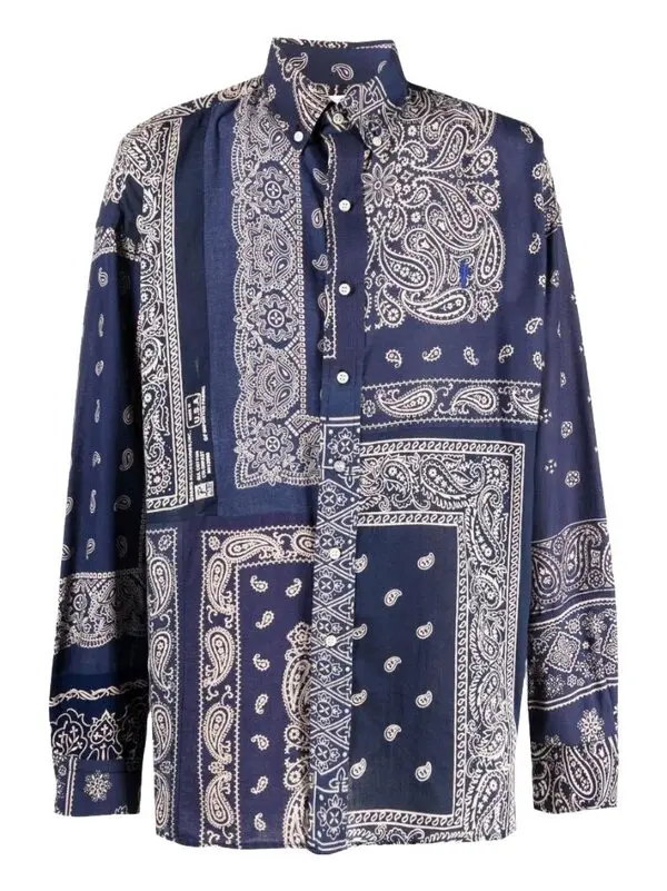 Readymade Paisley-print Shirt - Gray