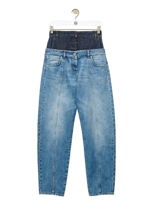 Loewe Trompe L'oeil Jeans In Denim - Blue