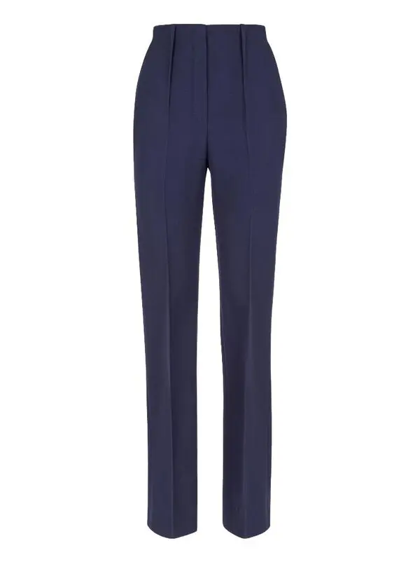 Fendi Pleated Slim Fit Trousers - Blue