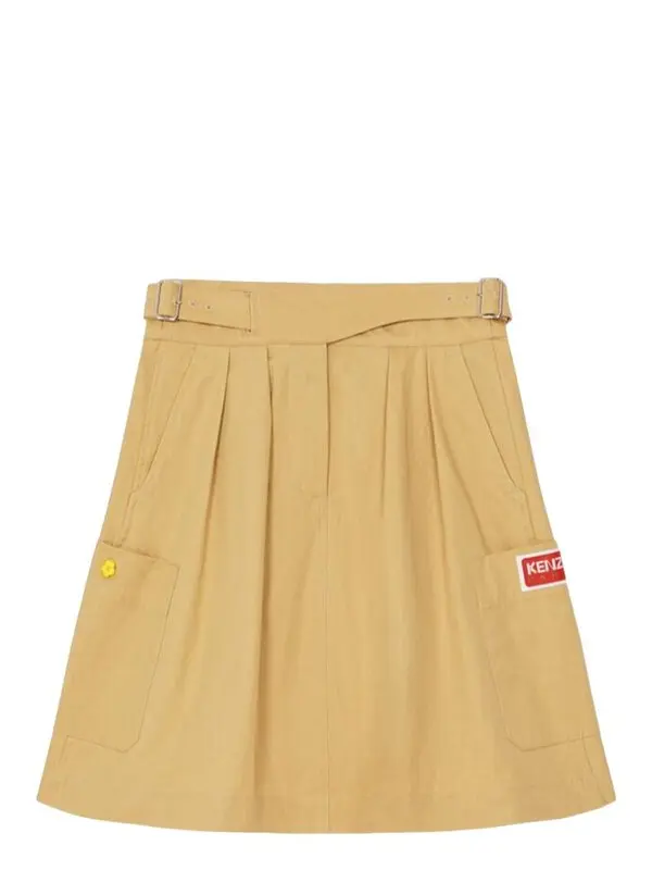 Kenzo Workwear Mini Skirt - Nude