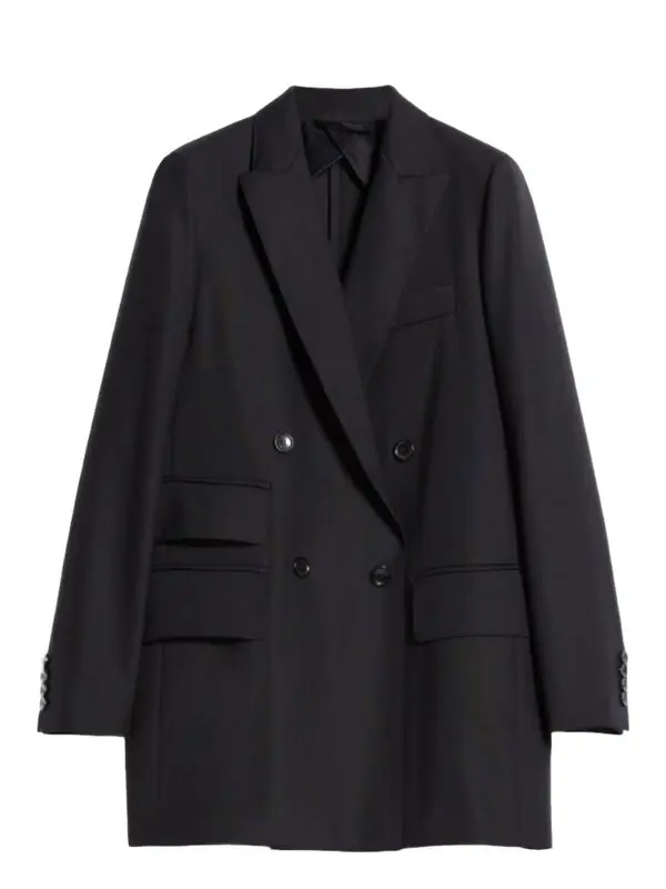 Max Mara Double-breasted Blazer - Black