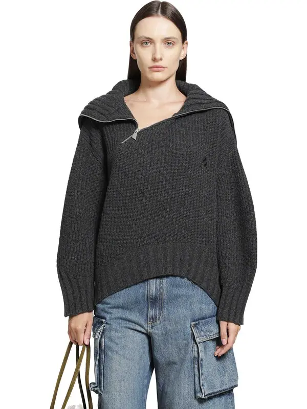Attico Wool Cashmere Sweater - Grey