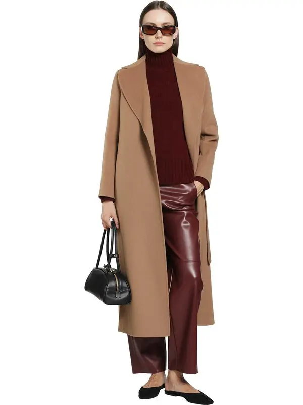 Max Mara Poldo Wool Felt Coat - Brown