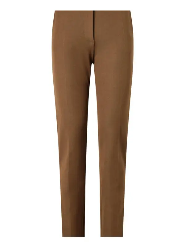 JOSEPH Cigarette Leg Tailored Trousers - Brown