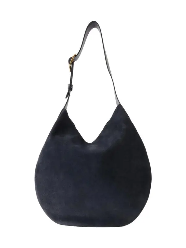 NILI LOTAN Suede Hobo Shoulder Bag - Black