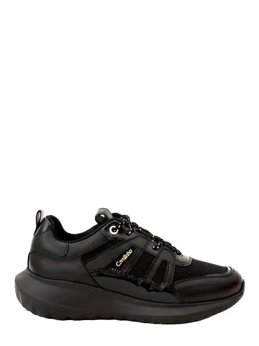 CAVALINHO Lace Up Round Toe Sneakers - Black