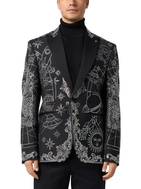 Philipp Plein Blazer Stones Zodiac - Black
