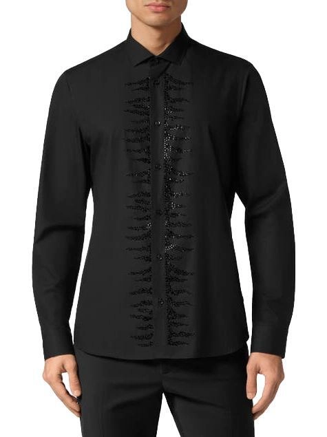 Philipp Plein Shirt Slim Fit - Black