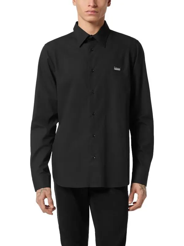 Philipp Plein Shirt Slim Fit Teddy - Black