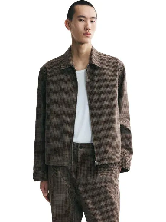 H&M Overshirt - Dark Brown/checked