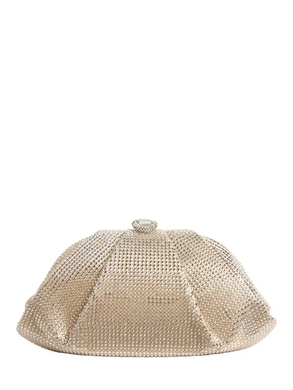 Judith Leiber Crystal Gemma Clutch Bag - Gold