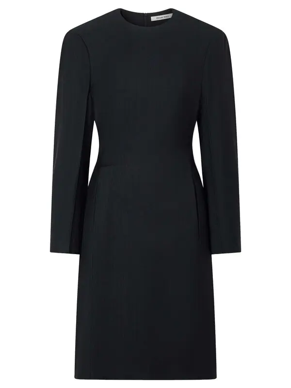Phoebe Philo Woven Dress - Black