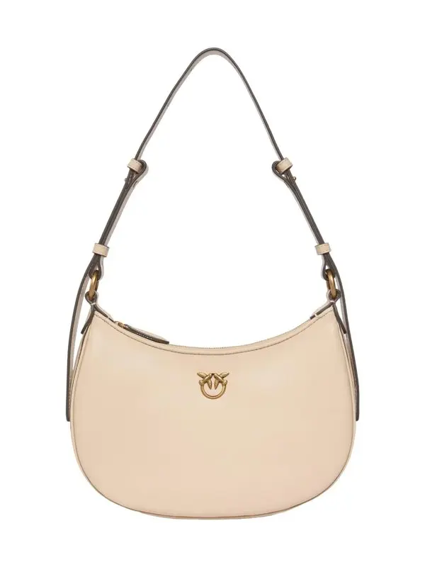 Pinko Small Shoulder Bag Love Bag Half Moon Simply - Light Brown