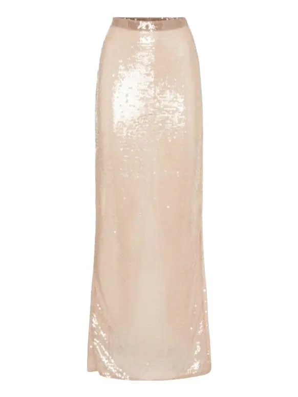 Giuseppe Di Morabito Sequined Maxi Skirt - Beige
