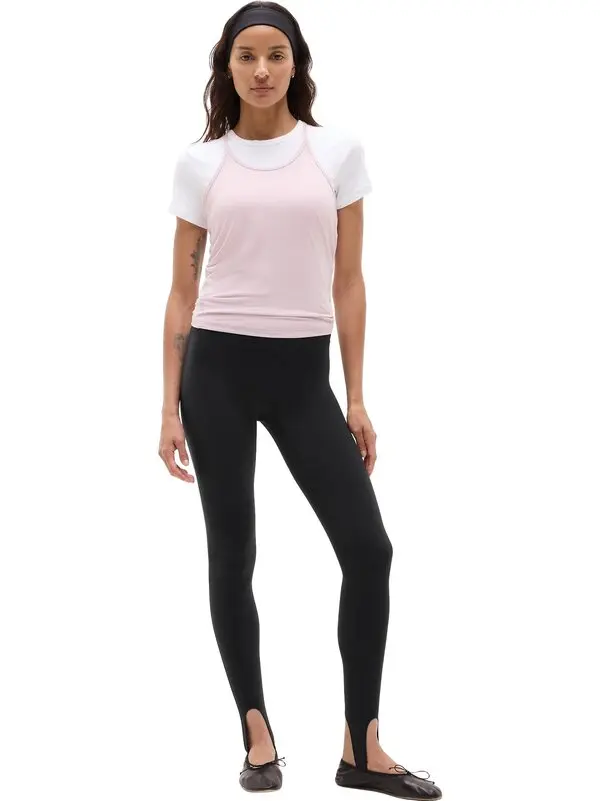 Athleta Transcend High Rise Stirrup Legging - Black