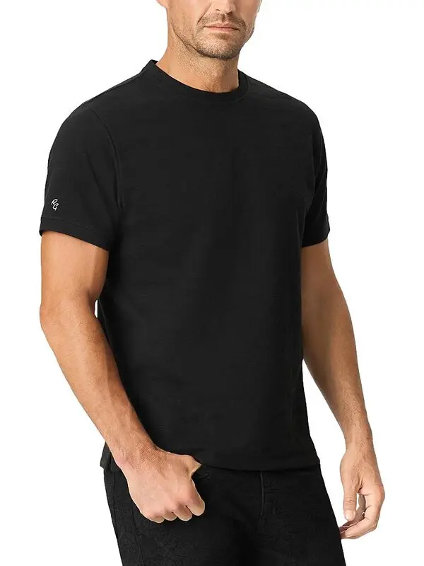 Robert Graham Baslow Cotton Blend Knit T-shirt - Black