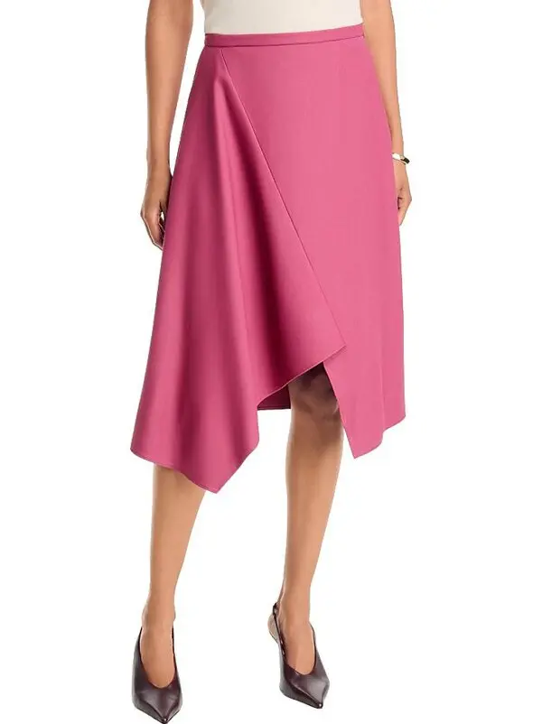 BOSS Voxana Ruffled A-line Skirt - Open Red