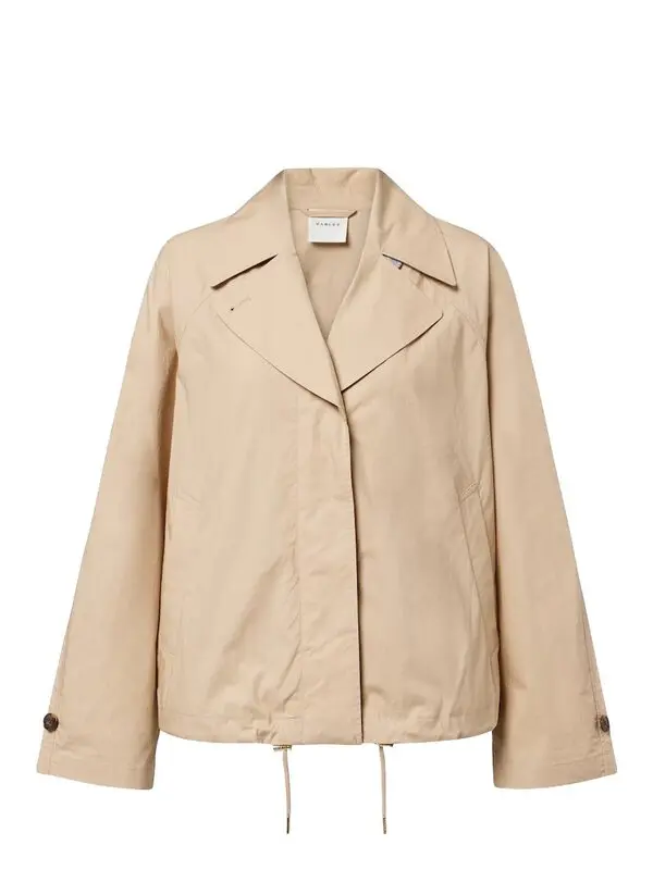 Varley Petra Cotton Poplin Jacket - Beige